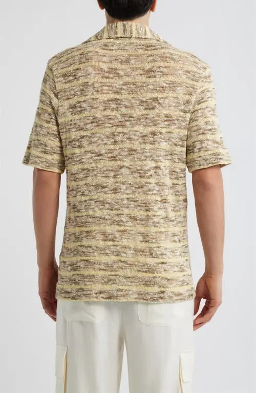 KROST Marled Knit Cotton Blend Polo