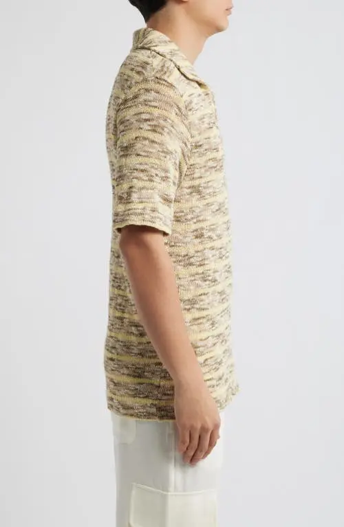 KROST Marled Knit Cotton Blend Polo
