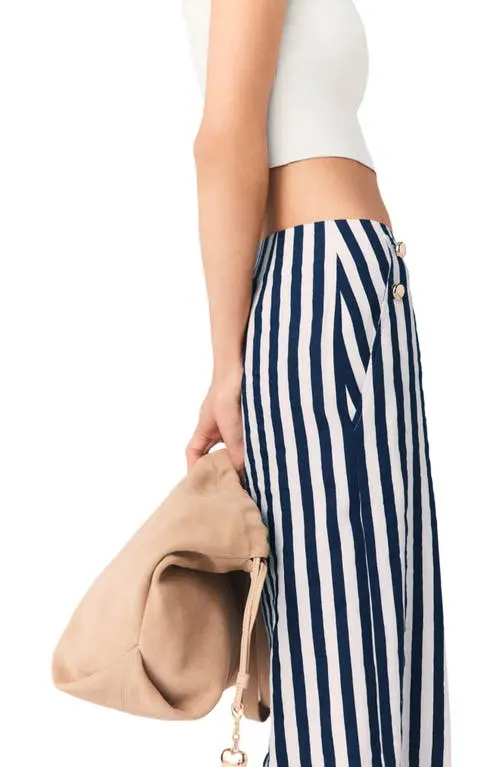 Maje Linen Blend Sailor Trousers