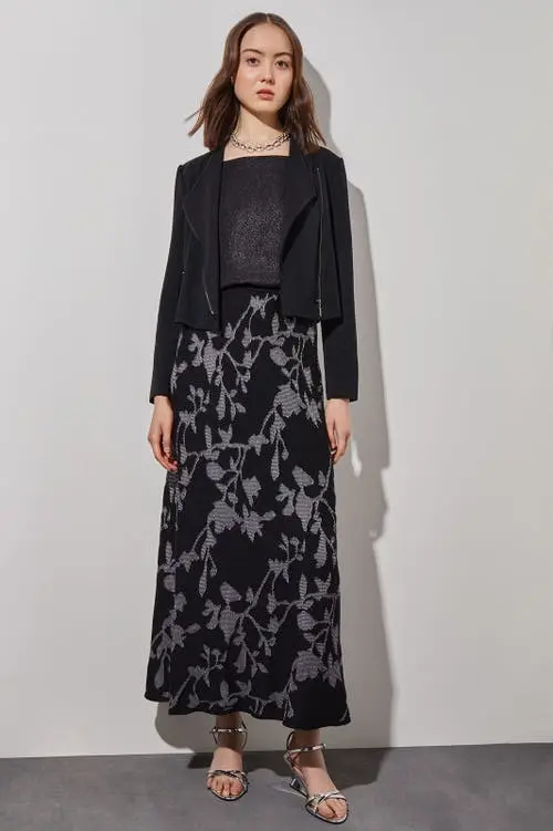 Ming Wang Tailored Moto Jacket