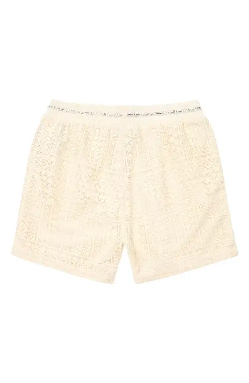 RtA Clyde Pull-on Shorts - Sand Cursive