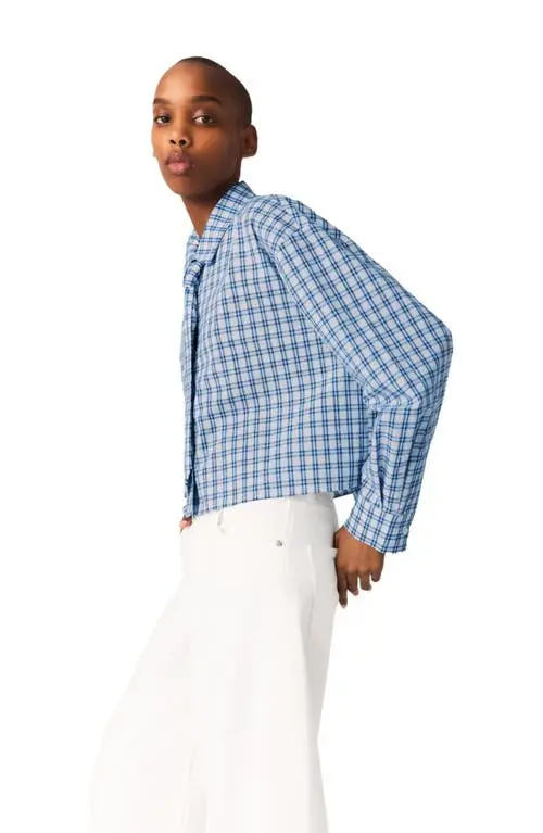 Maje Rhinestone Shirt With Removable Tie