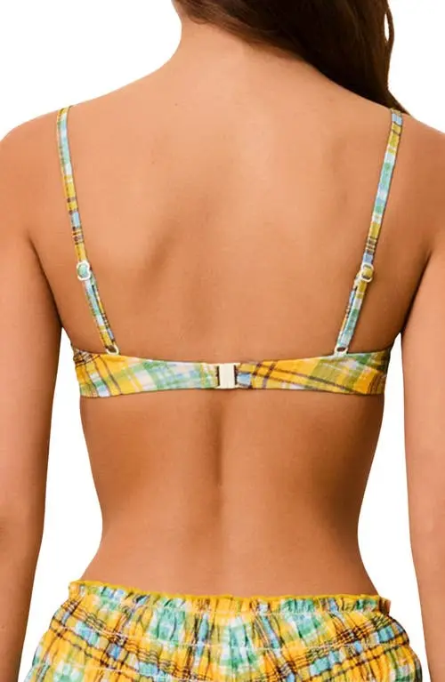 Solid & Striped Daphne Gingham Bikini Top - Multi Plaid
