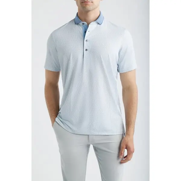 Greyson Iron Serpent Performance Polo - Arctic
