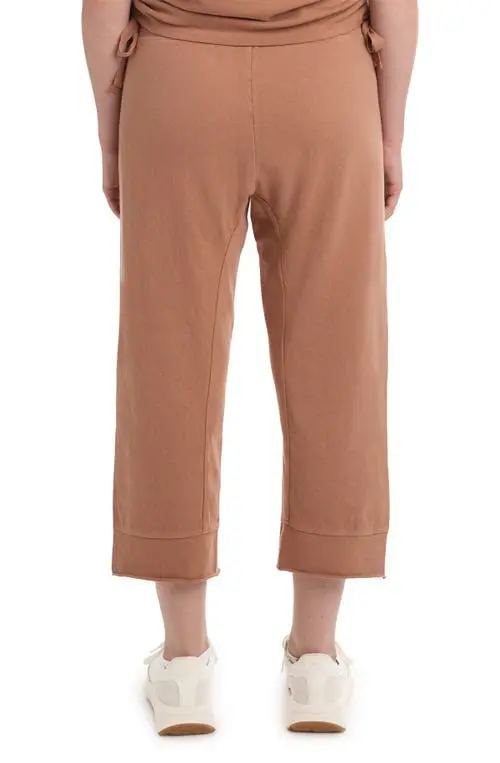 Wilt Crop Raw Jogger Easy Fit Pants - Raw Umber