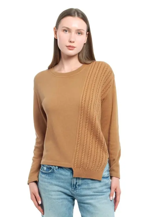Wilt Round Neck Sweatshirt - Medium Brown