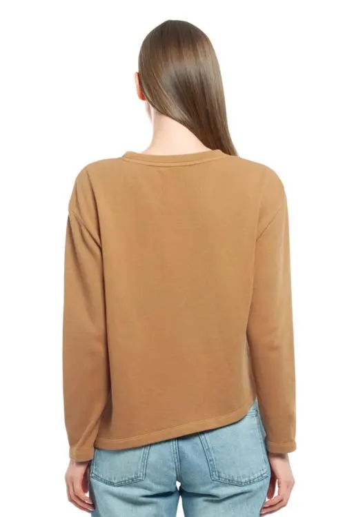 Wilt Round Neck Sweatshirt - Medium Brown