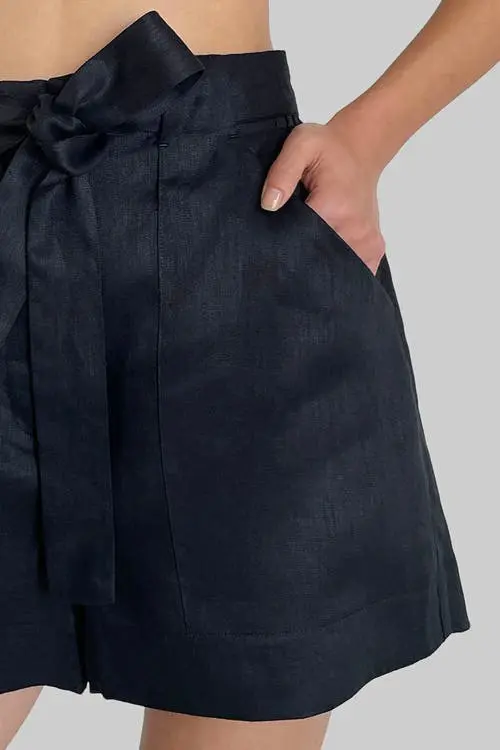 NUAJE NUAJE Mia Linen Twill Shorts