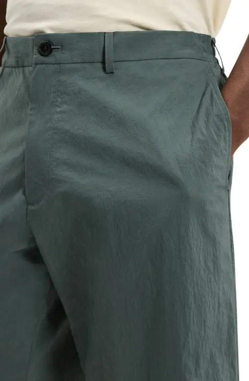 Theory Flat Front Nylon Bermuda Shorts - Pine Grove