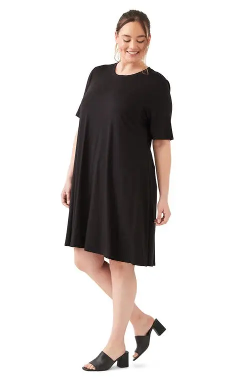 Karen Kane A-line Jersey Minidress - Black