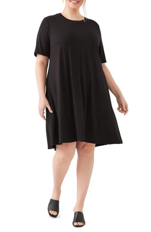 Karen Kane A-line Jersey Mini Dress - Black