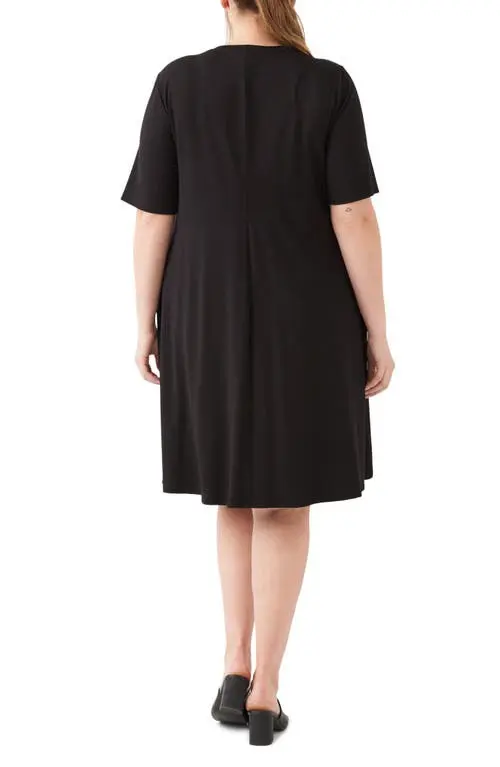 Karen Kane A-line Jersey Mini Dress - Black