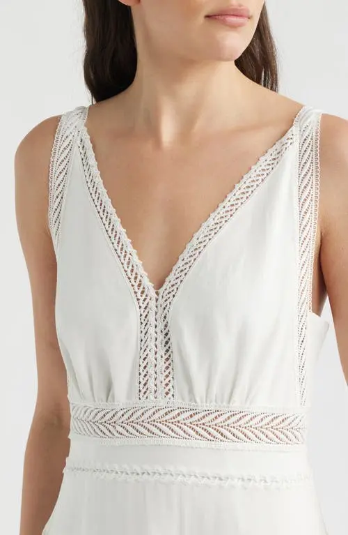 Kobi Halperin Alessia Lace Inset Detail Maxi Dress