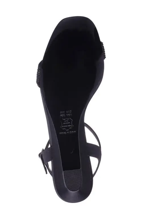 Nina Vonda Ankle Strap Wedge Sandal - Black