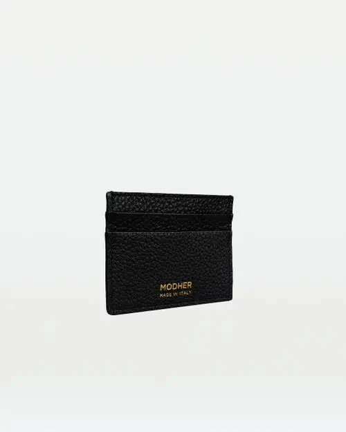 MODHER Credit Card Slip In Grained Leather