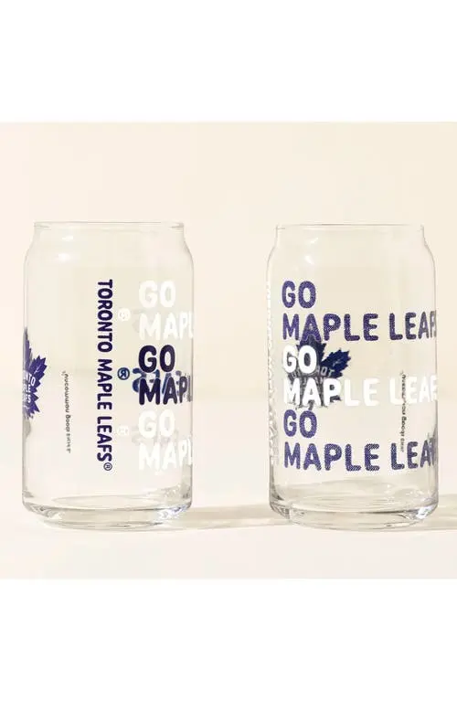 UNCOMMON GOODS Nhl Show Your Spirit! Can-shaped Glass - Toronto Maple Leafs