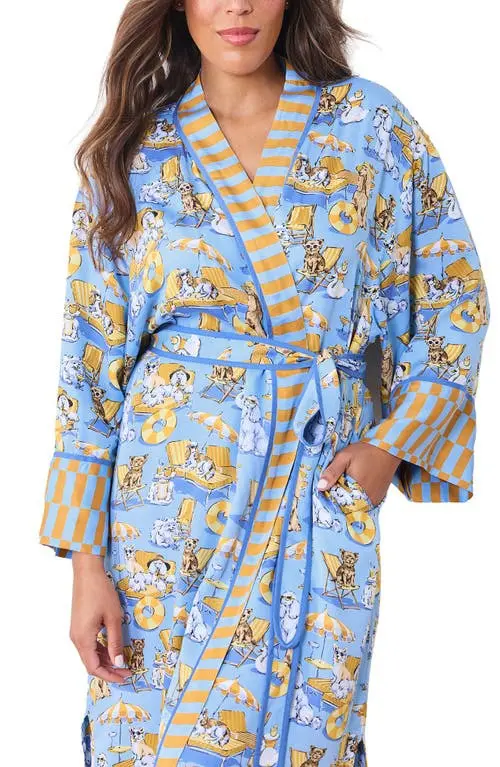 PRINTFRESH Satin Robe