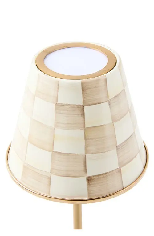 MACKENZIE-CHILDS Check Led Rechargeable Cafe Table Lamp