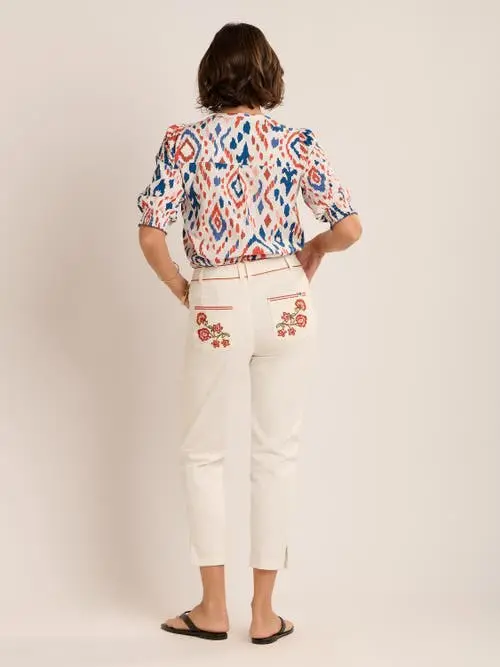 BRAKEBURN Blake Embroidered Detail Pants