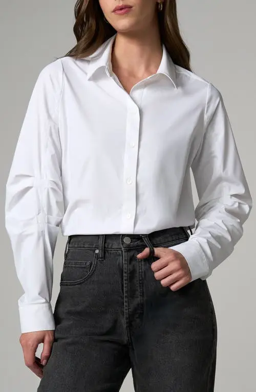LIVERPOOL Pleated Sleeve Button-up Shirt