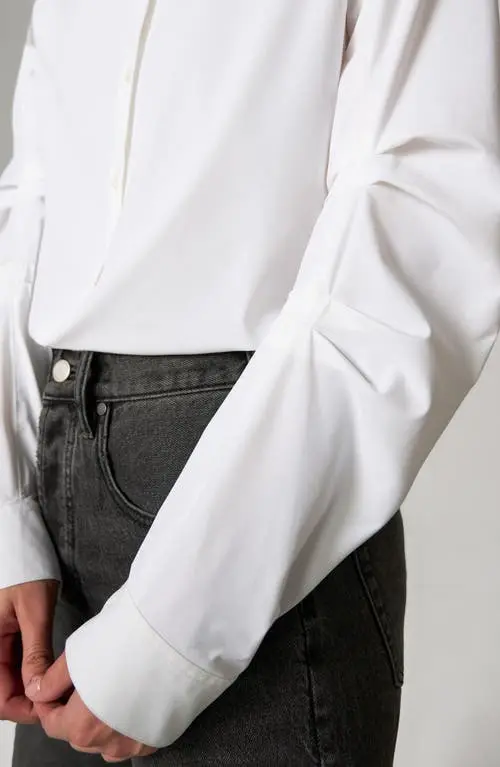 LIVERPOOL Pleated Sleeve Button-up Shirt
