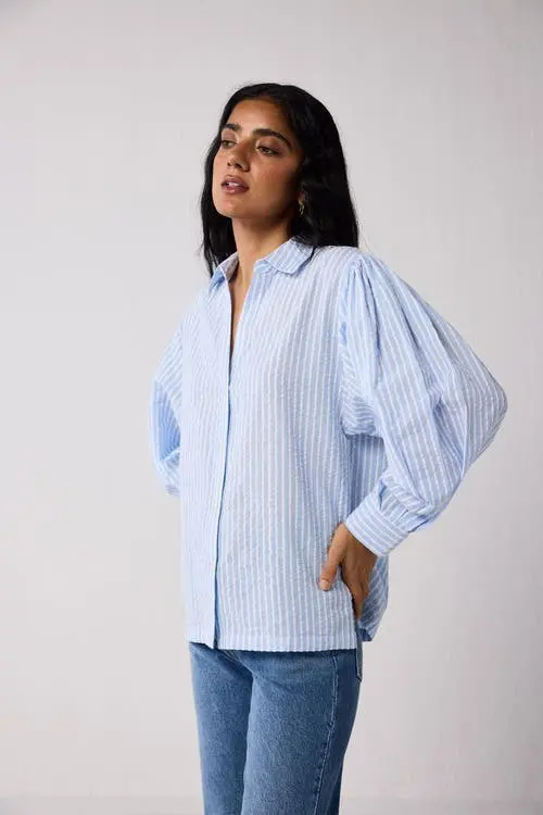 REISTOR Shirt With Long Balloon Sleeves
