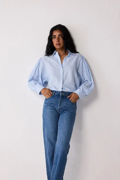 REISTOR Shirt With Long Balloon Sleeves