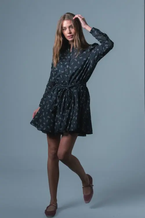 The Shirt By Rochelle Behrens The Jenica Shirtdress With Braided Rope Belt
