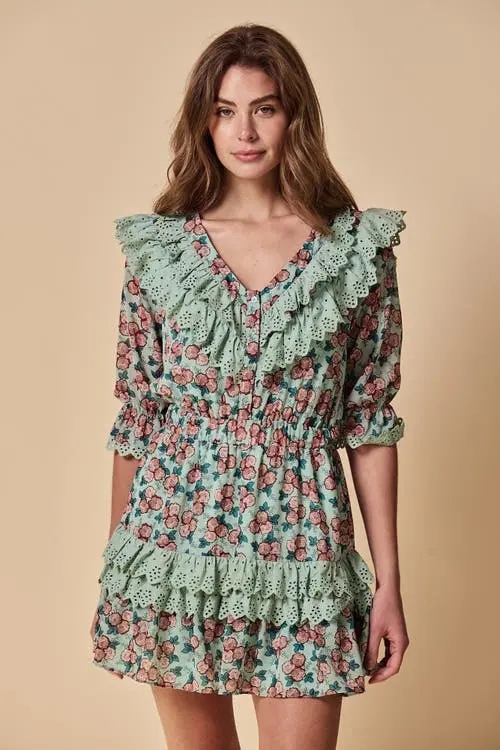 The Shirt By Rochelle Behrens Nicky Dress - Aqua