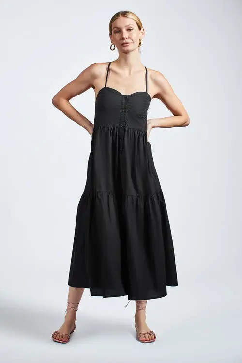 The Shirt By Rochelle Behrens The Leora Midi Dress By