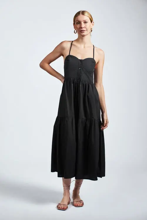 The Shirt By Rochelle Behrens The Leora Midi Dress By