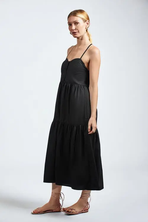The Shirt By Rochelle Behrens The Leora Midi Dress By