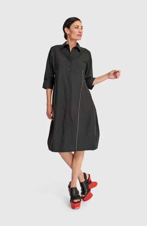Alembika The Edit Cotton Shirtdress - Black