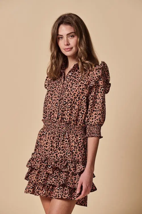 The Shirt By Rochelle Behrens Ruffled Tiered Minidress