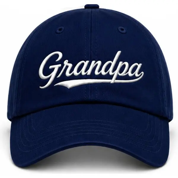 BITS & BOWS Grandpa Legacy Baseball Hat - Navy