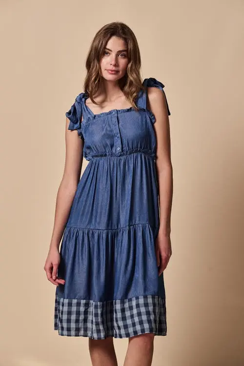 The Shirt By Rochelle Behrens Sylvanna Midi Dress