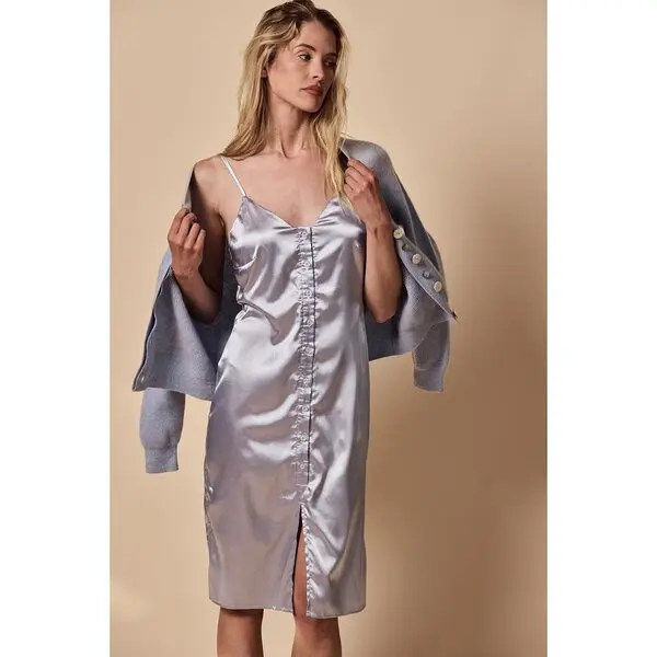 The Shirt By Rochelle Behrens The Cami Dress - Sky