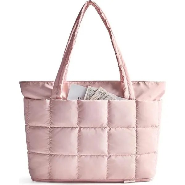 BAGSMART Bubble 22l-28l Puffer Tote - Pink