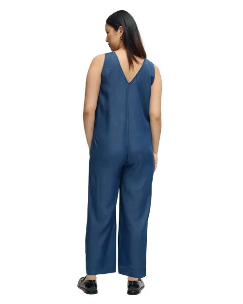 Ingrid & Isabel® Ingrid & Isabel Zip & Relax Chambray Maternity + Nursing Jumpsuit