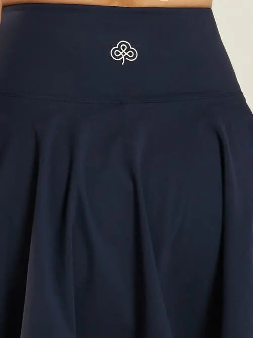BE ATHLETICA High-waisted Skort With Built-in Shorts - Midnight