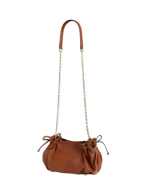 Gerard Darel Le Mini 24 Shoulder Drawstring Pouch Bag