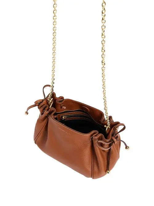 Gerard Darel Le Mini 24 Shoulder Drawstring Pouch Bag