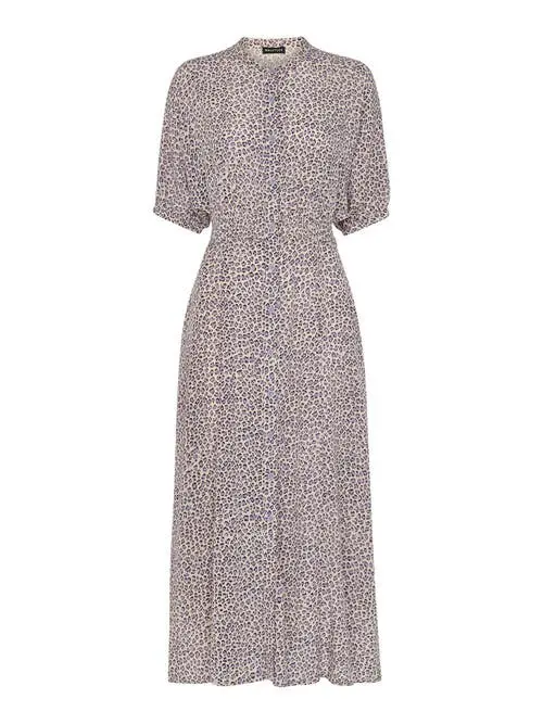 Whistles Dashed Leopard Midi Dress