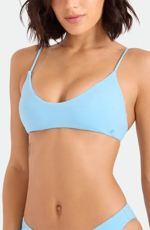 Volcom Simply Seamless Bralette Bikini Top - Cloud Blue