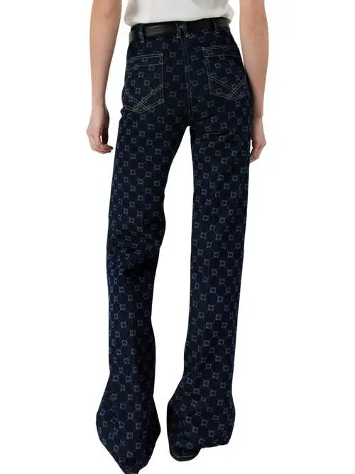 Gerard Darel High Waist Flare Jeans - Raw