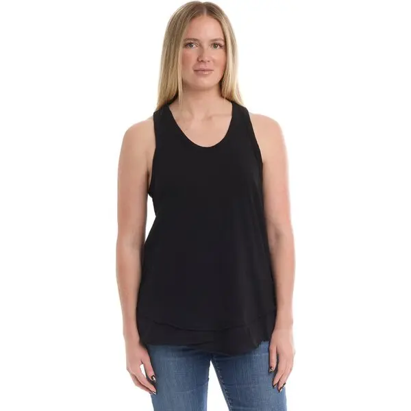 WILT CLOTHING Shirttail Tank - Black