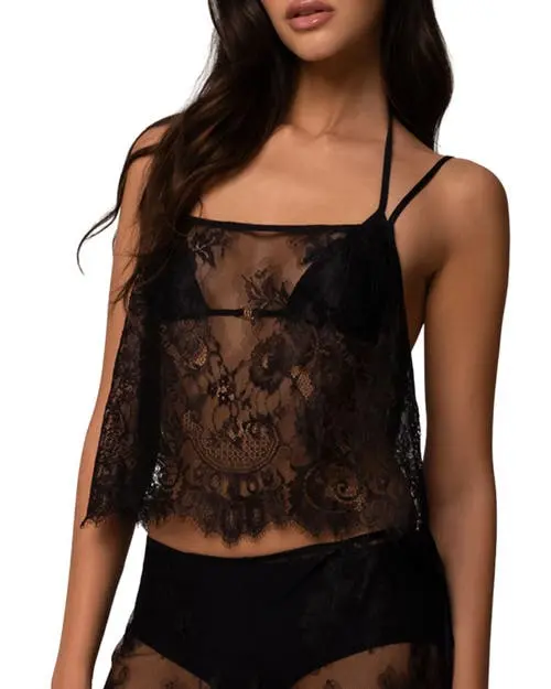 Kiki De Montparnasse Sabine Cami French Lace Camisole - Black