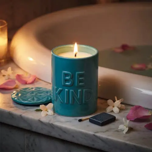 TAG Be You Candle With Striker In Lid Ceramic Everyday