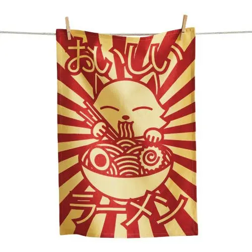 TAG Tasty Ramen Dishtowel Multi Cotton Everyday