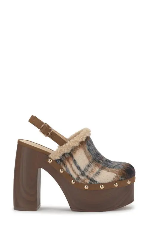 Jessica Simpson Studded Platform Slingback Sandals - Dkbrown 03